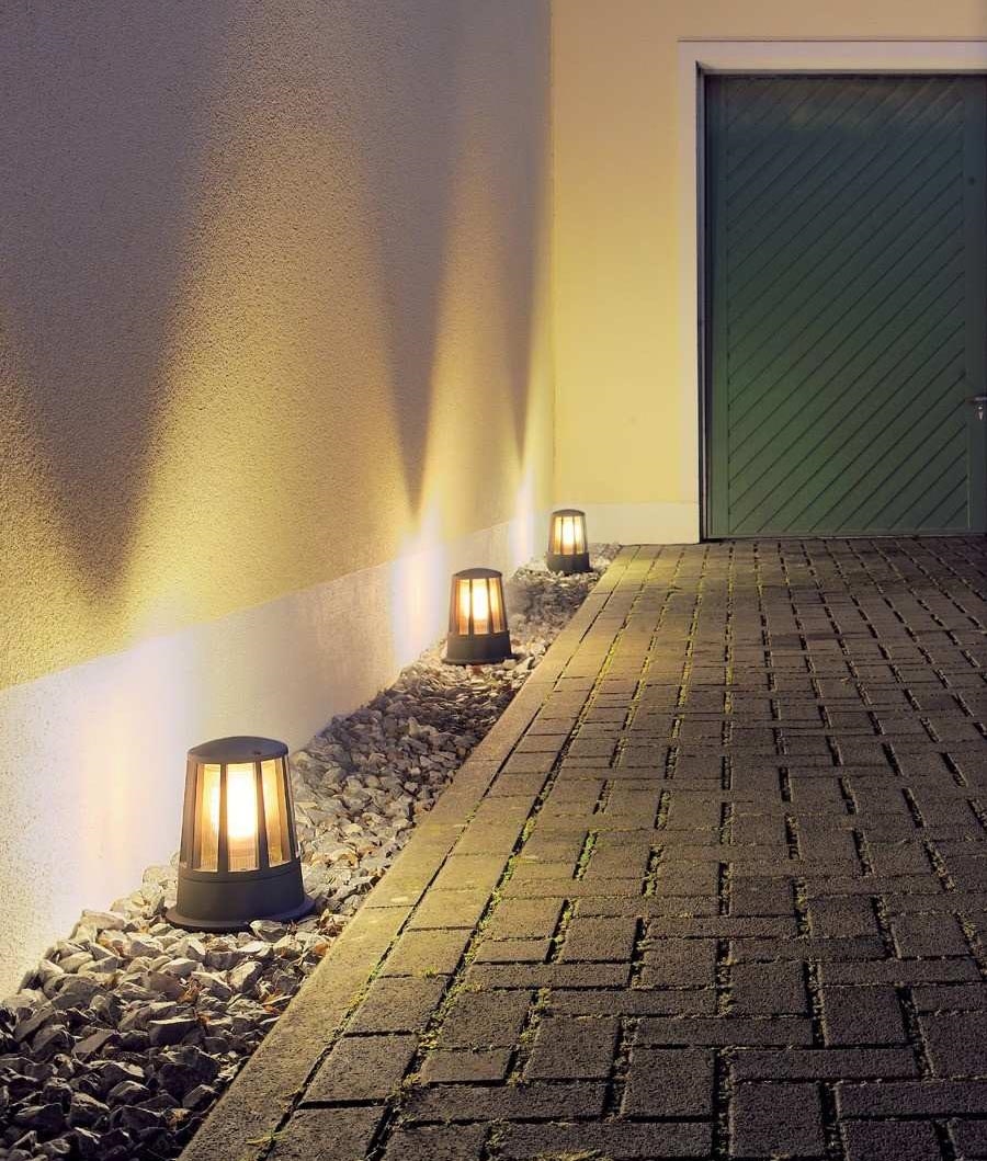 Low Level Bollard Light for Paths and Driveways - Anthracite Grey E27 ...