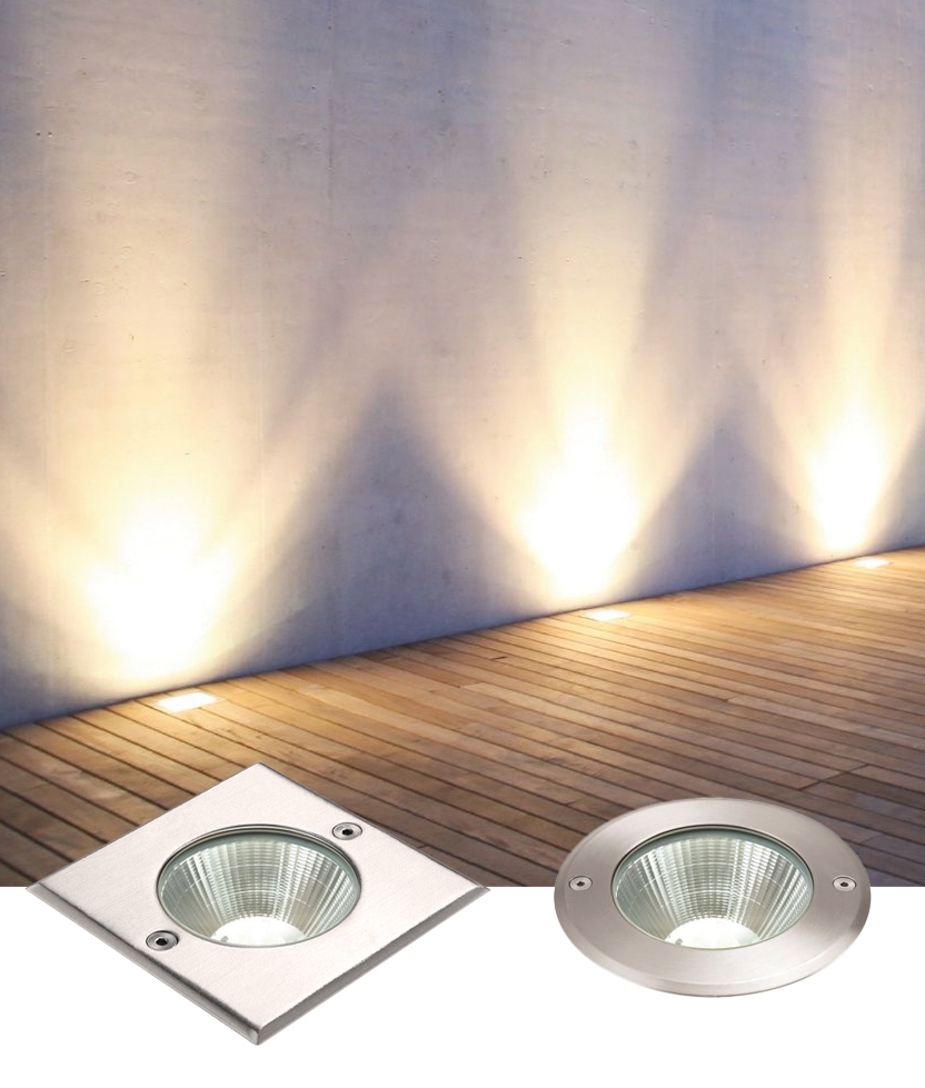 Integrated Budget Friendly LED Buried Uplight - Round or Square Bezel