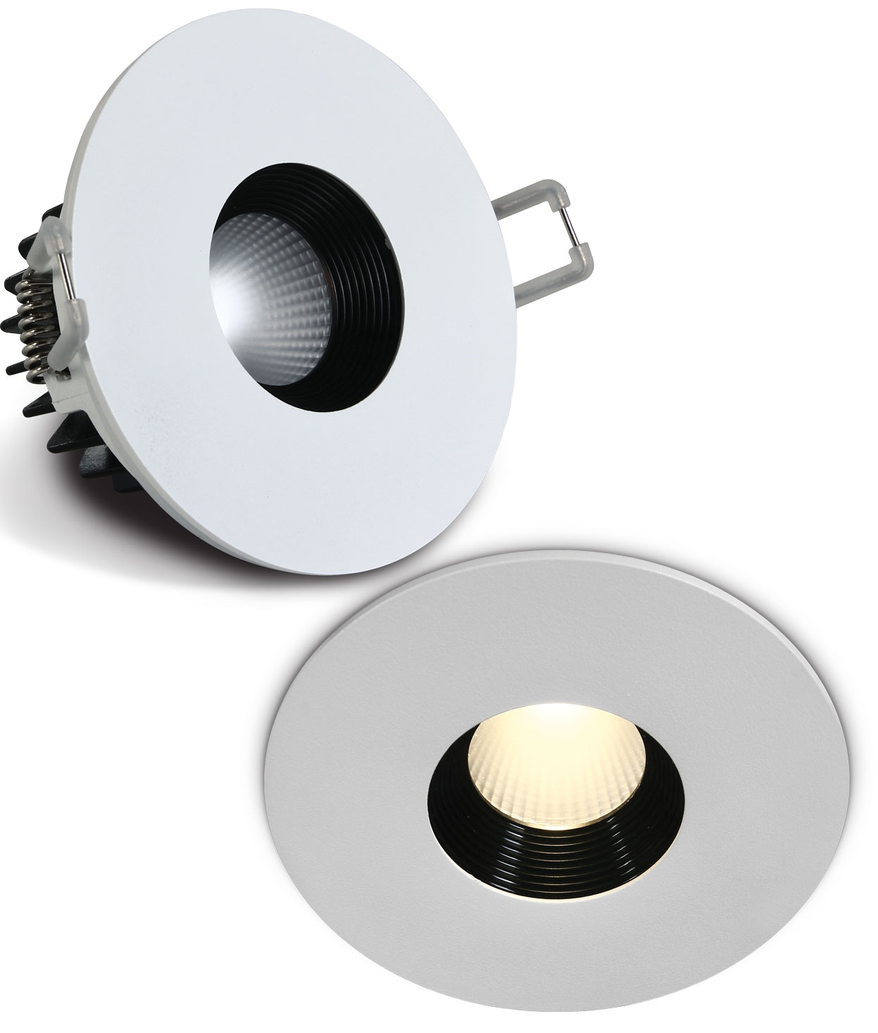 Modern High-Performance IP54 Rated Round Soffit Lights – Black & White ...