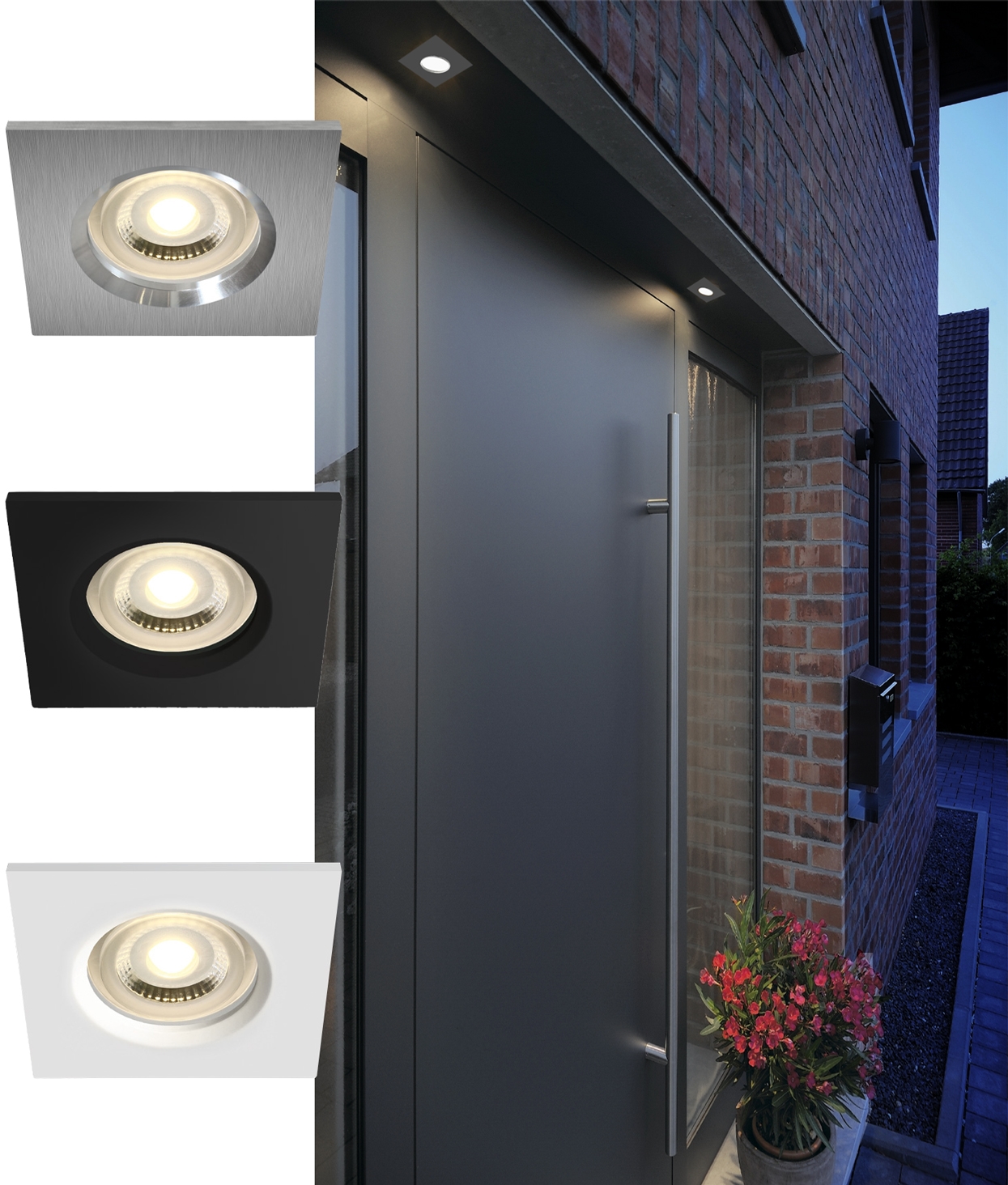 Robust Water Resistant Recessed Spotlight for Exterior soffits or ...