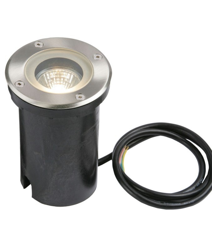 Round buried uplight for GU10 lamp use with LED lamp for low heat ...