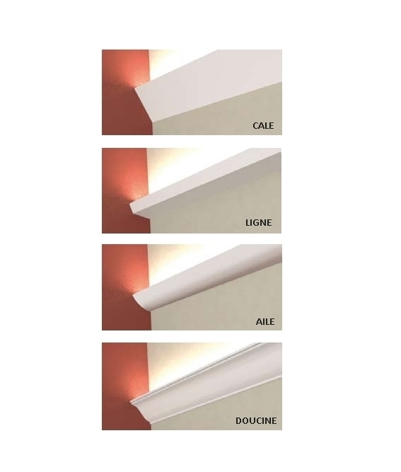 LED Plaster Cornice Ligne Uplight for Architectural Featuring Lighting