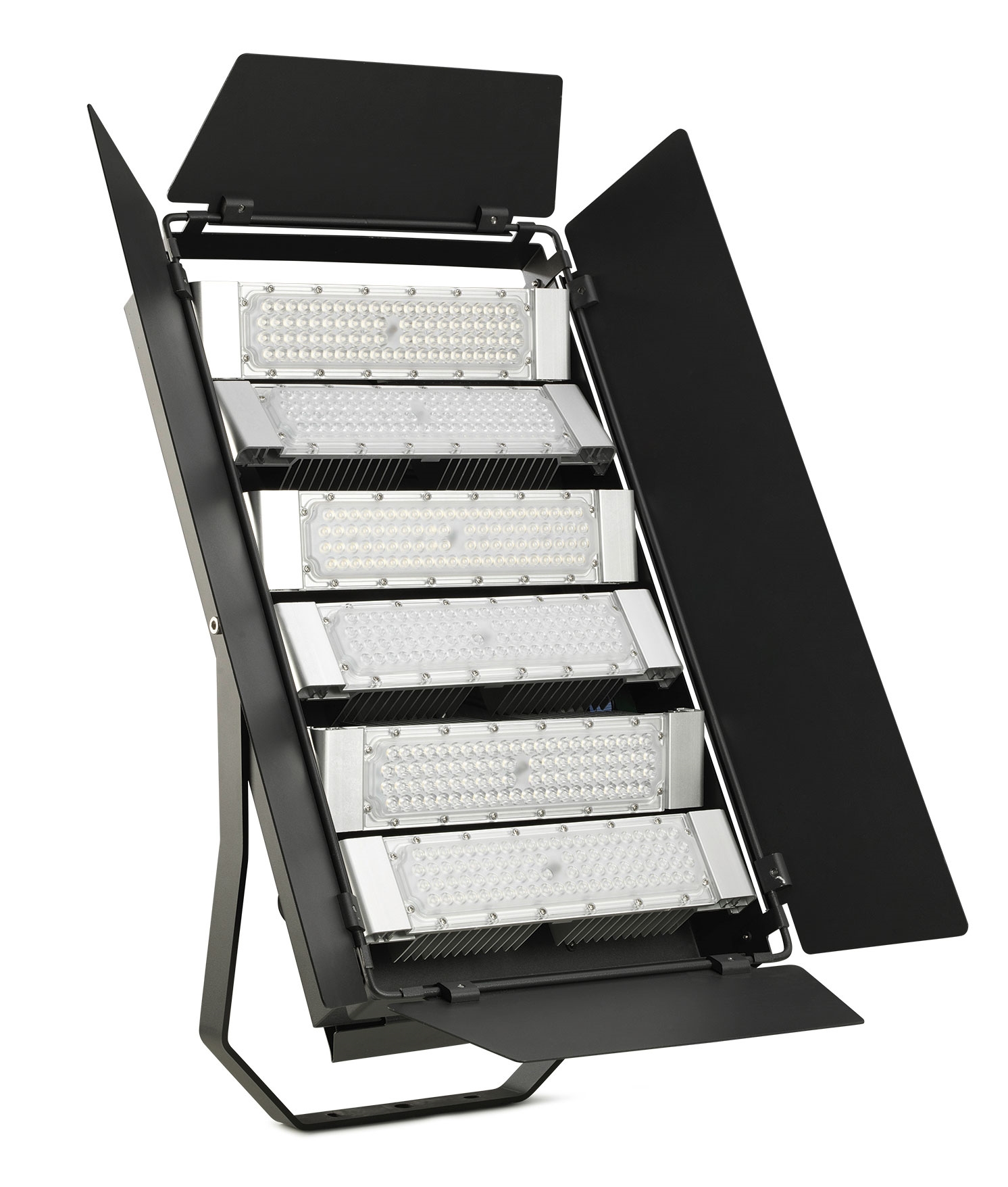 Aluminium LED Spotlight With Adjustable Barn Doors - Two Sizes - Warm ...