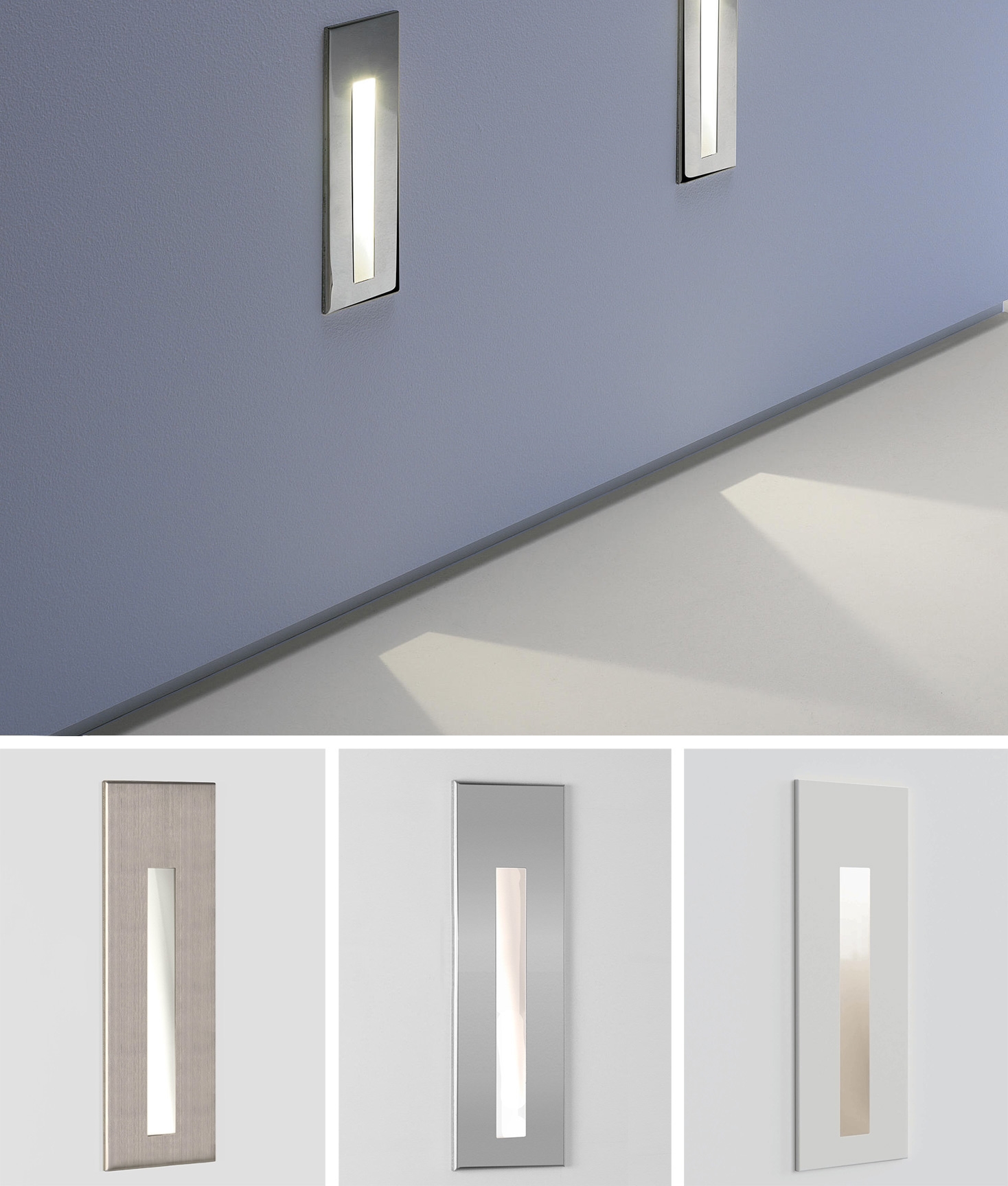 Recessed Low Level Cast LED Light Low voltage SELV in White, Satin ...