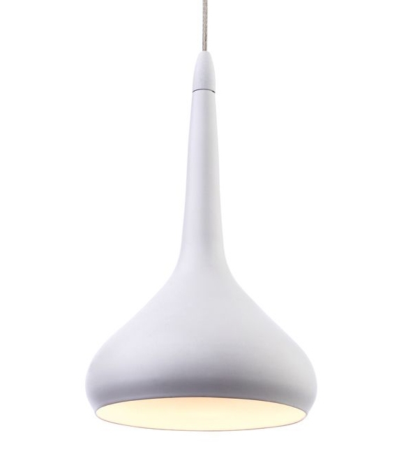 Compact teardrop pendant light - built in LED