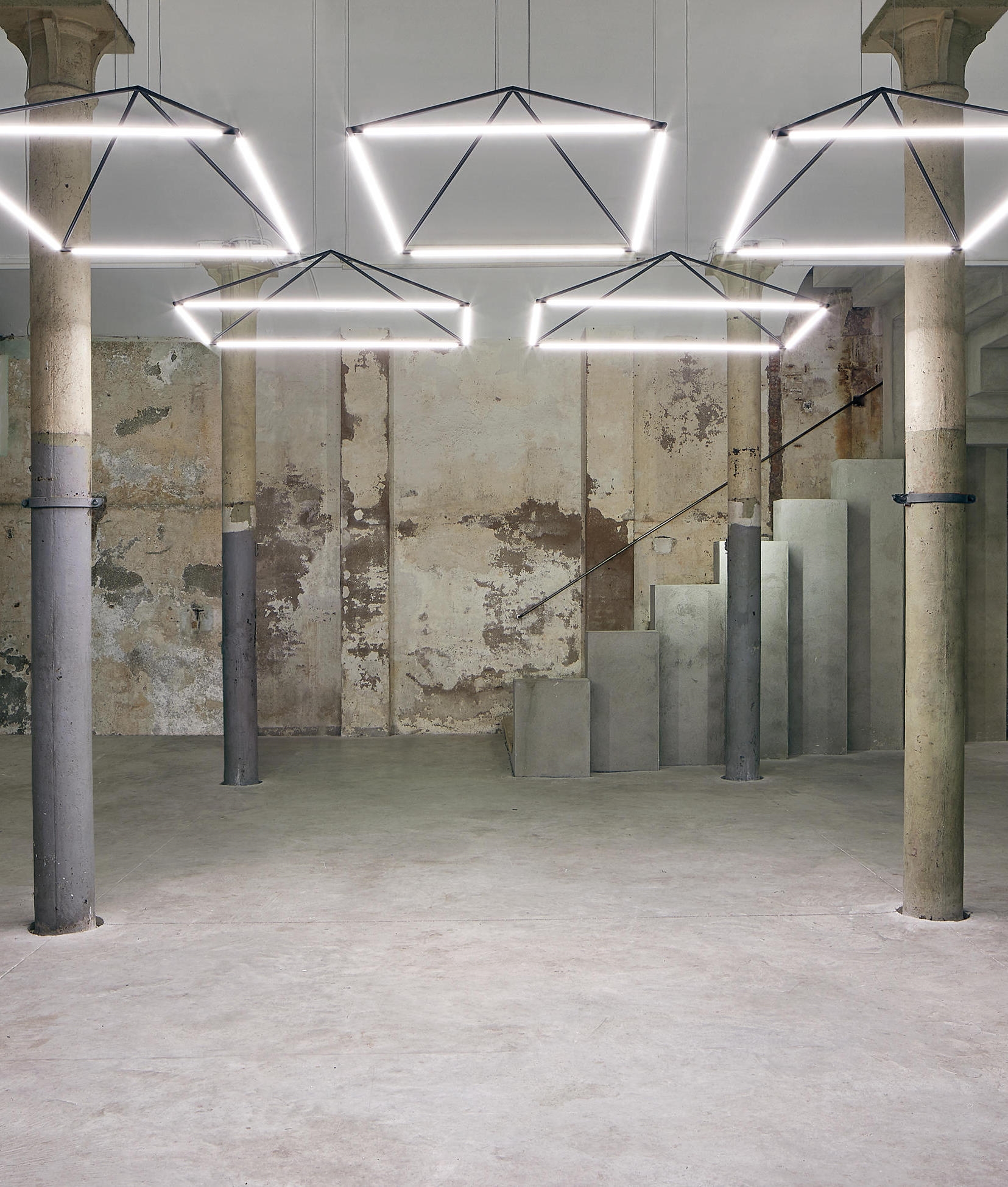 Large Frame Tubular LED Pendant Light – Minimalist Geometric Desig ...