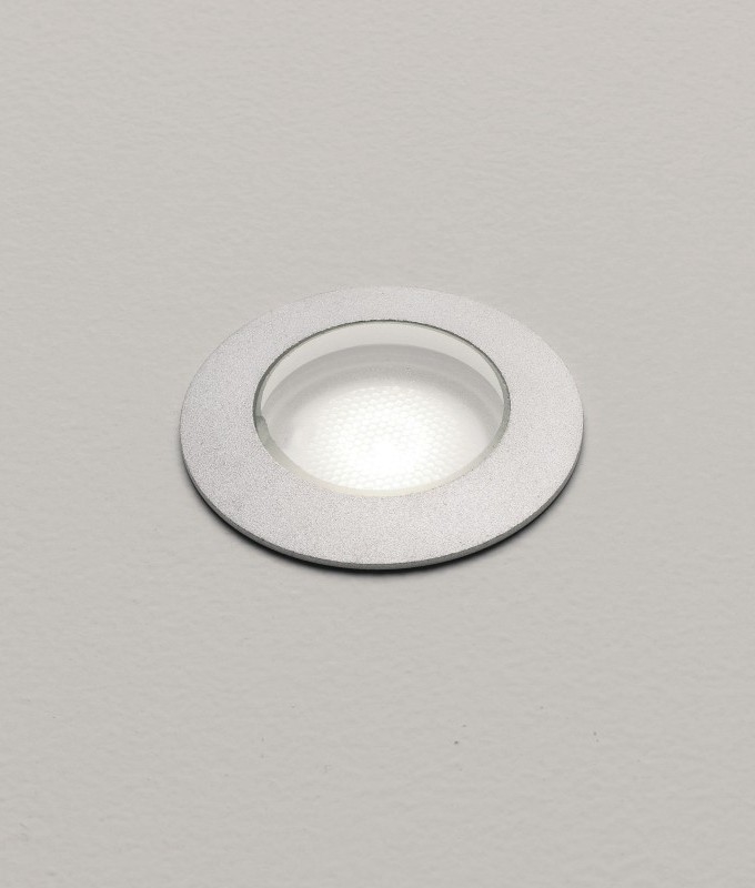 Round LED Ground Light 40mm Diffused Glass - Weatherproof to IP67
