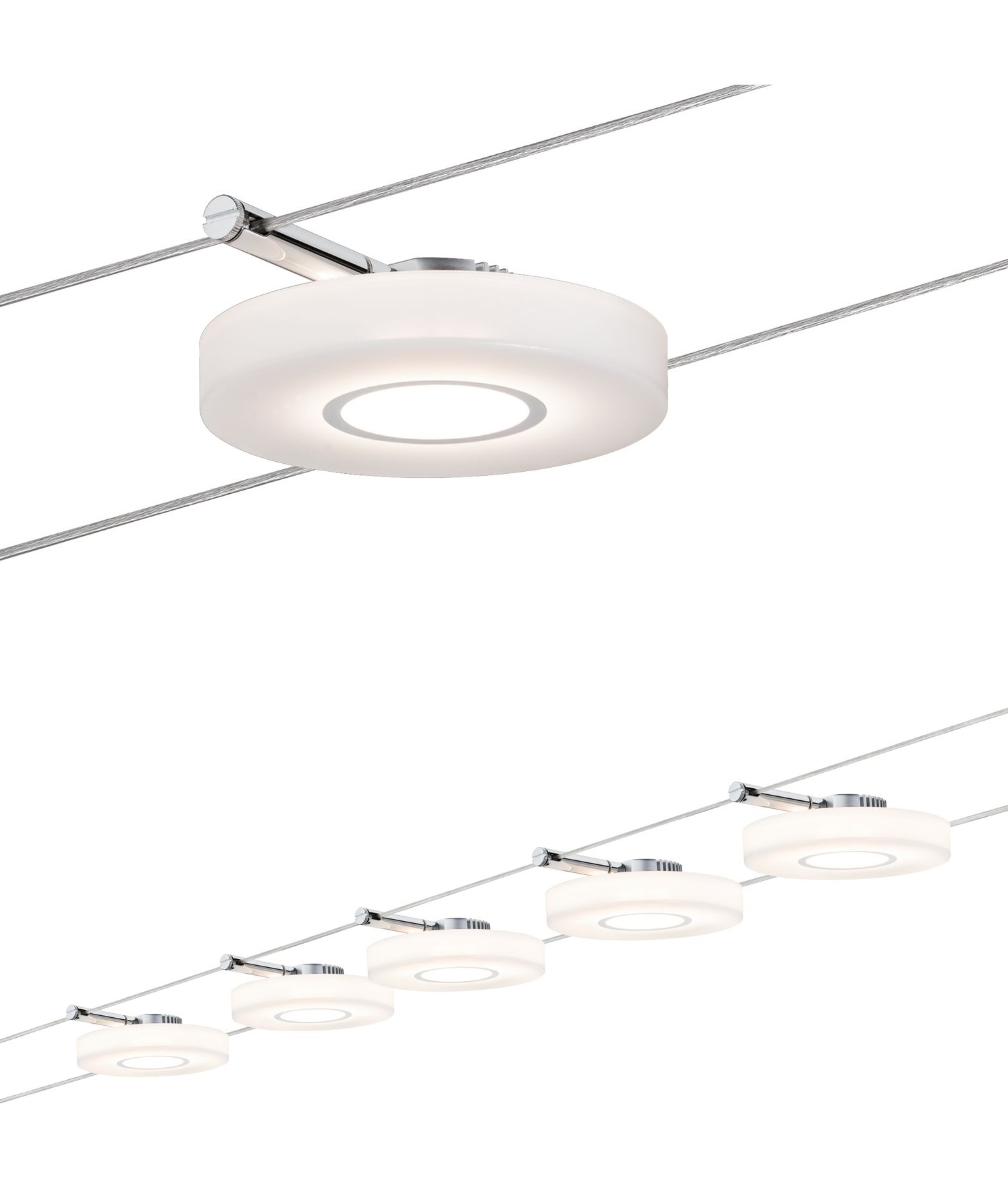 Ready to Install Track Wire Kit including 5 LED Round Spots