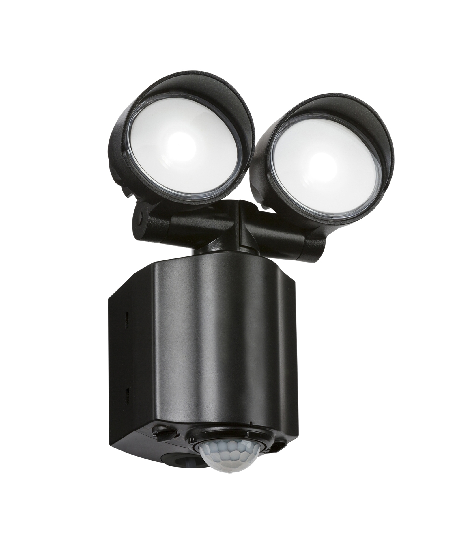 Modern Wall Mounted Exterior Twin Spotlight with PIR Operation