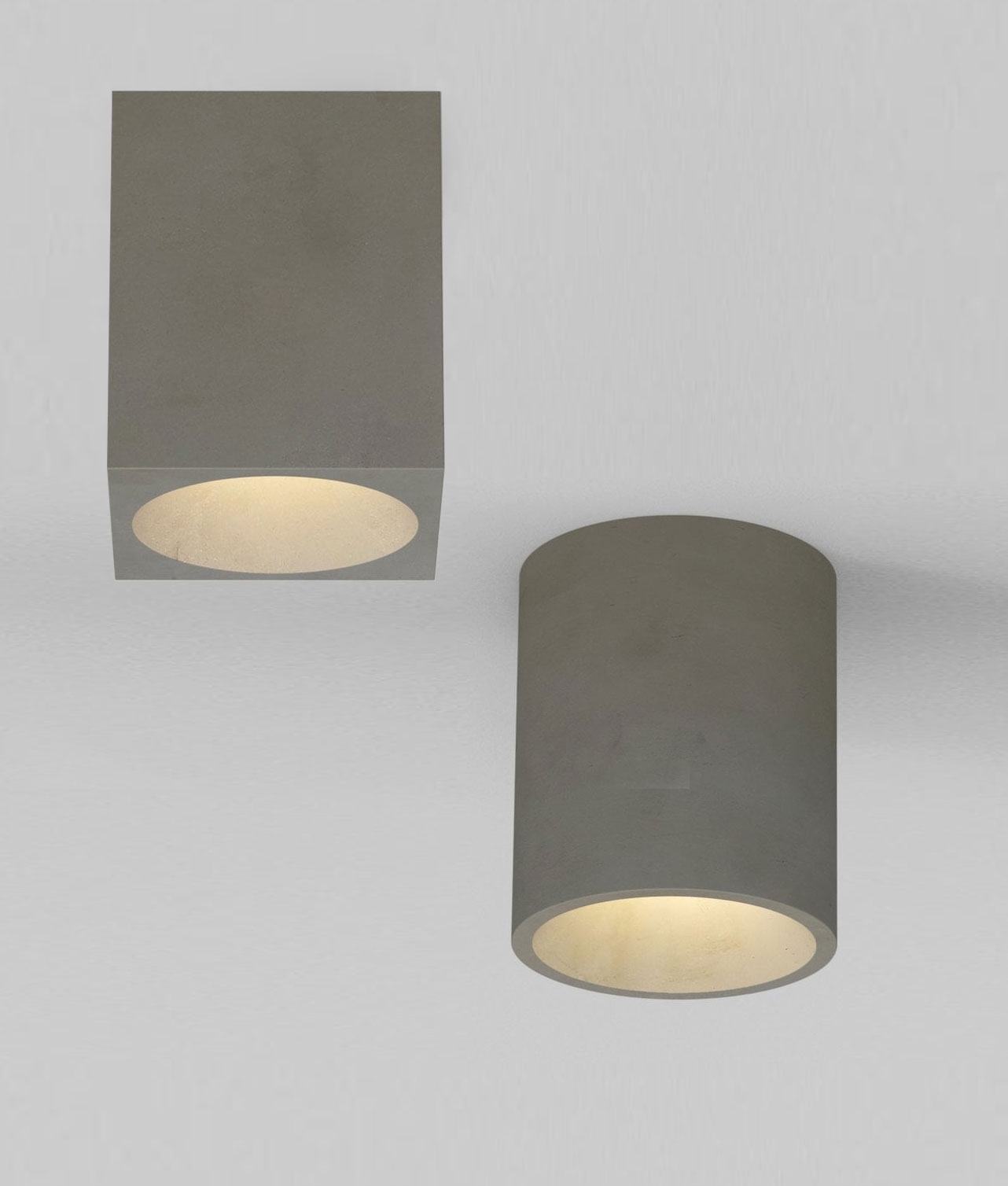 Surface Mounted Concrete Downlight IP44 for exterior use