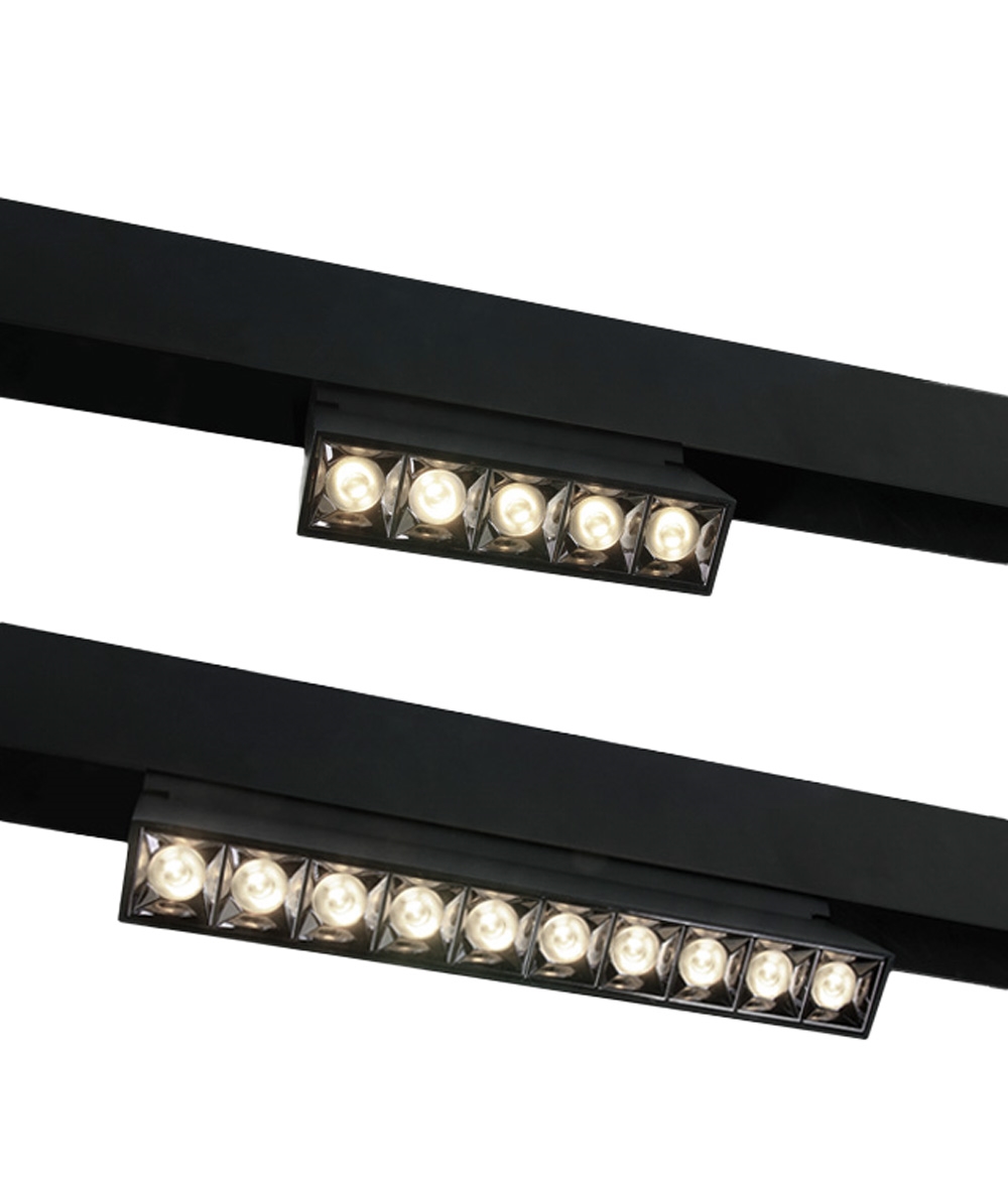 Adjustable Linear LED Track Light for Downlighting and Wall Washing