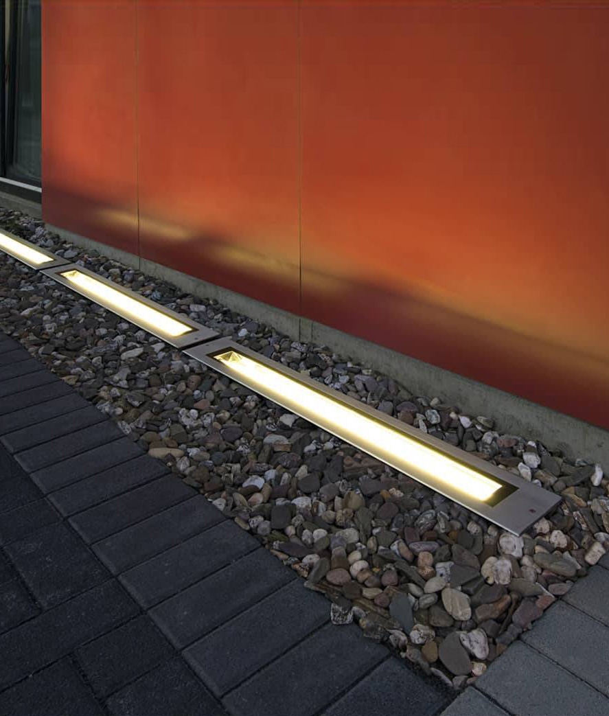 Wide Ground Light for use inside or out - Linear Uplighter