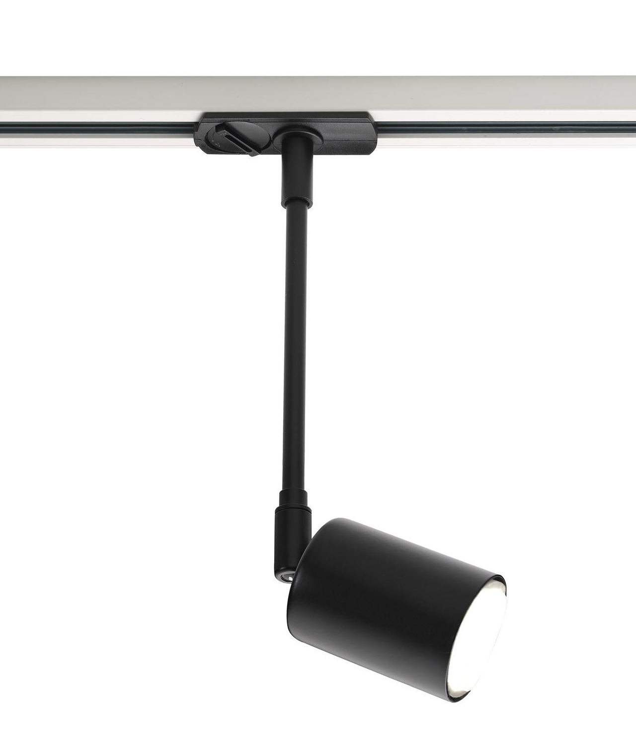 A Fixed Drop Adjustable Track Lamphead - Black or White