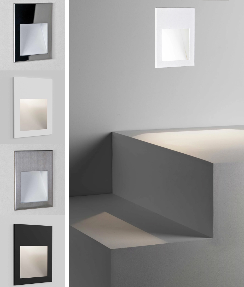 Mains Low Level LED Recessed Wash Light for Landings, Stairs, Bathrooms ...