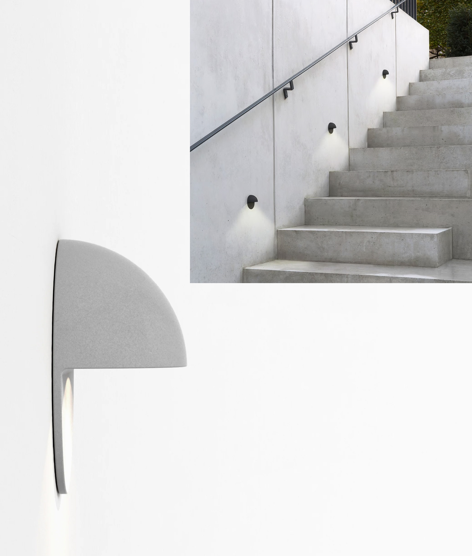 Semi-Recessed Low-Level Guide Light - Low-Glare, Long-Life LED and ...