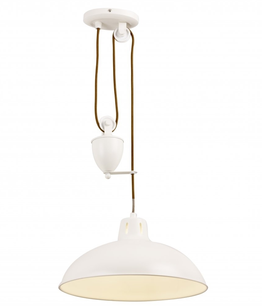 Cream Rise and Fall Ceiling Light