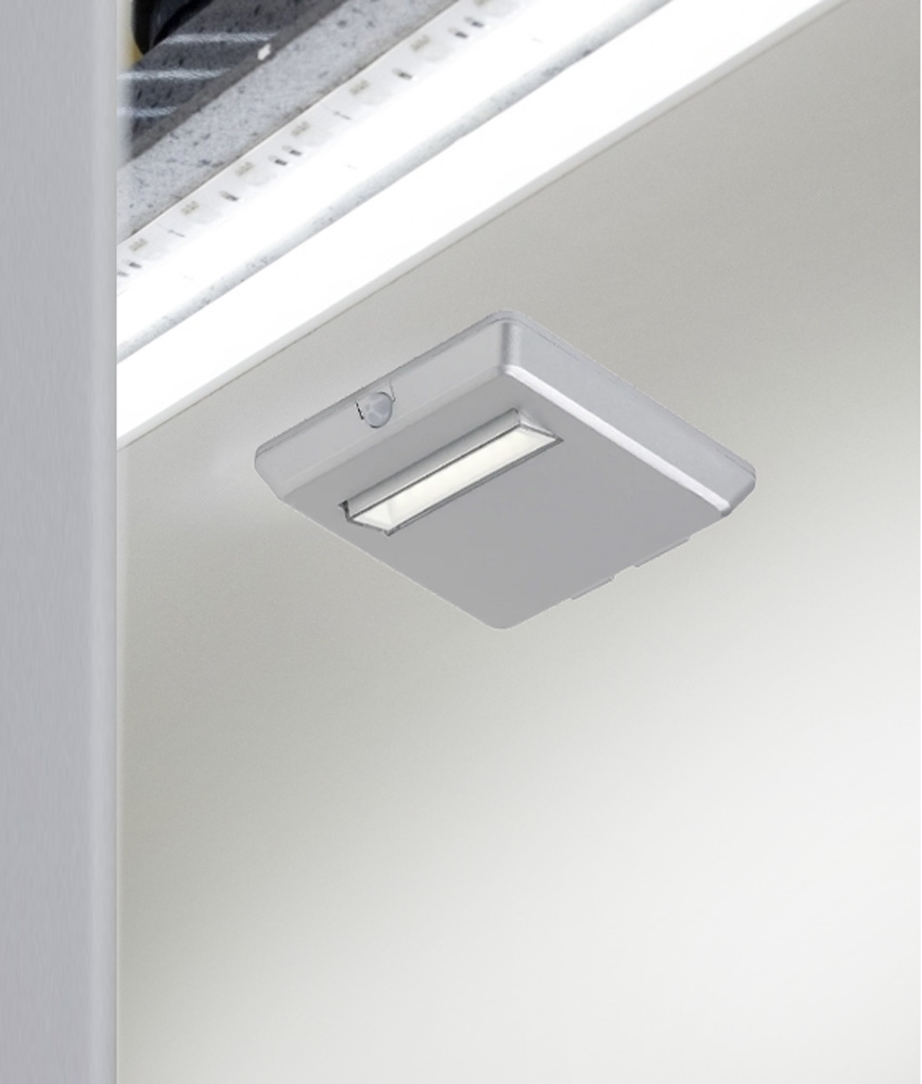 Battery Square LED PIR Light - Rechargeable