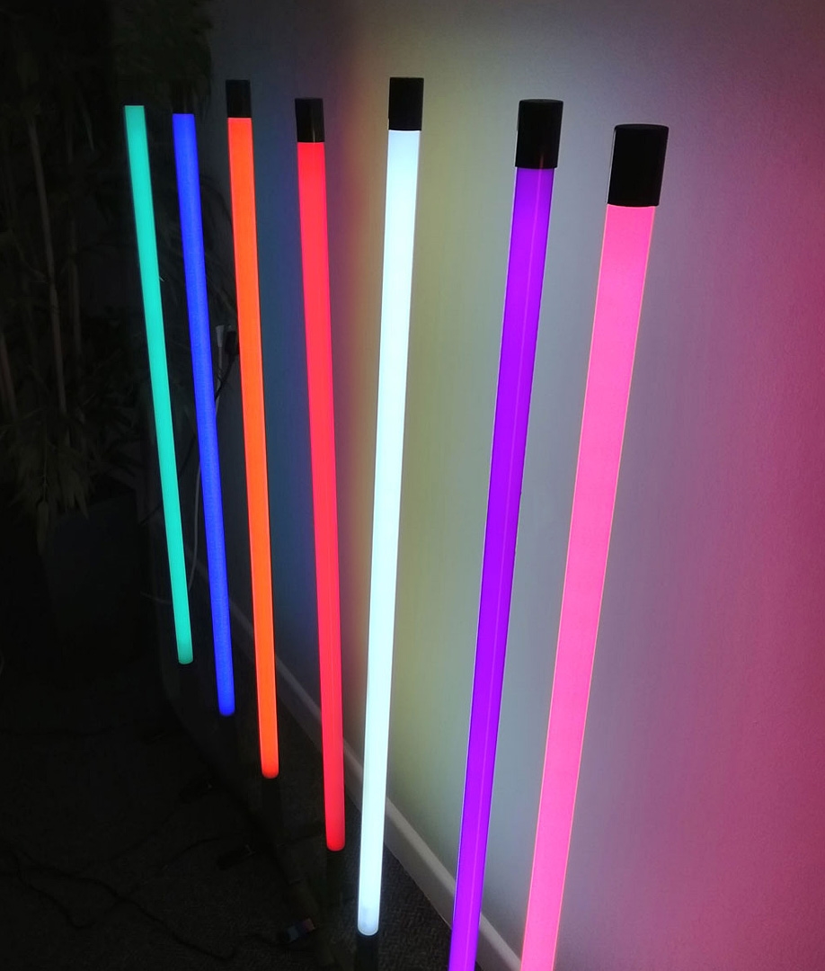 Neon Slim Tube Floor or Wall Light in Eight Colours