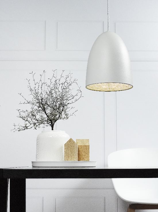 Large Classic Bullet Pendant - inc suspension