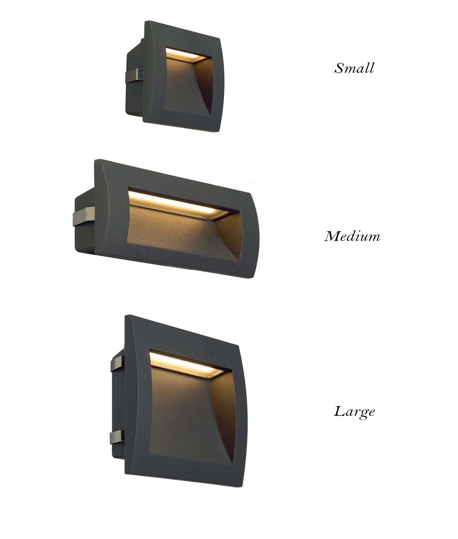 Exterior Recessed Wall Light with LEDs