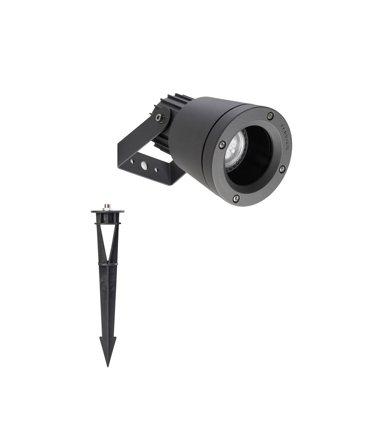 Exterior Spotlight for GU10 Lamps - Spike or bracket Mounted
