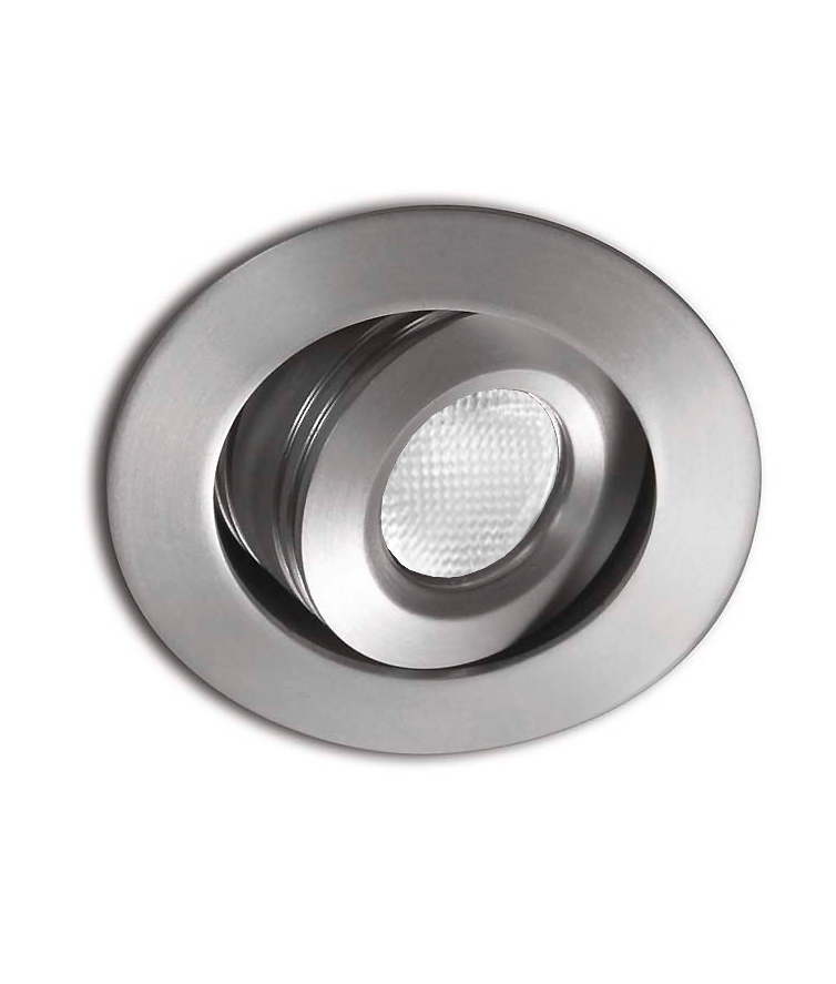 Brushed Chrome LED Niche Light with Adjustable Function