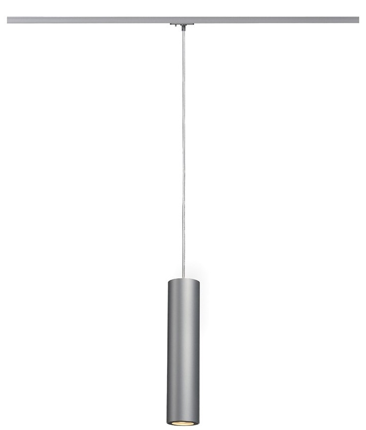 Single Suspended Tube Pendant Light for Use on Lighting Track