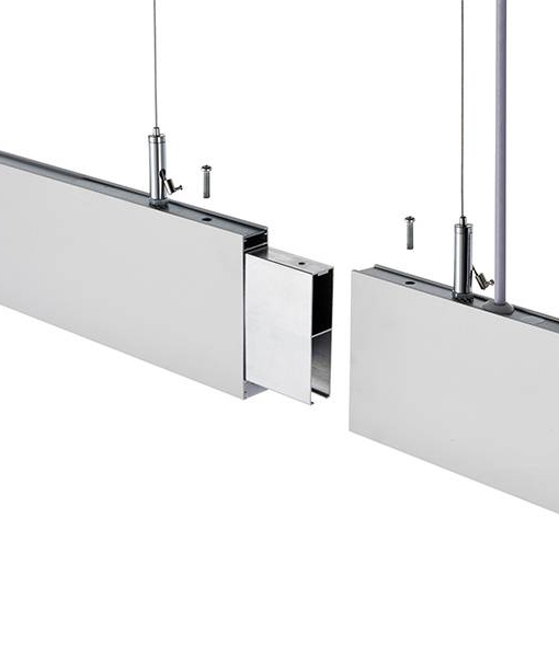 Linear LED Suspended Light - Linkable For A Continuous Profile Up and ...