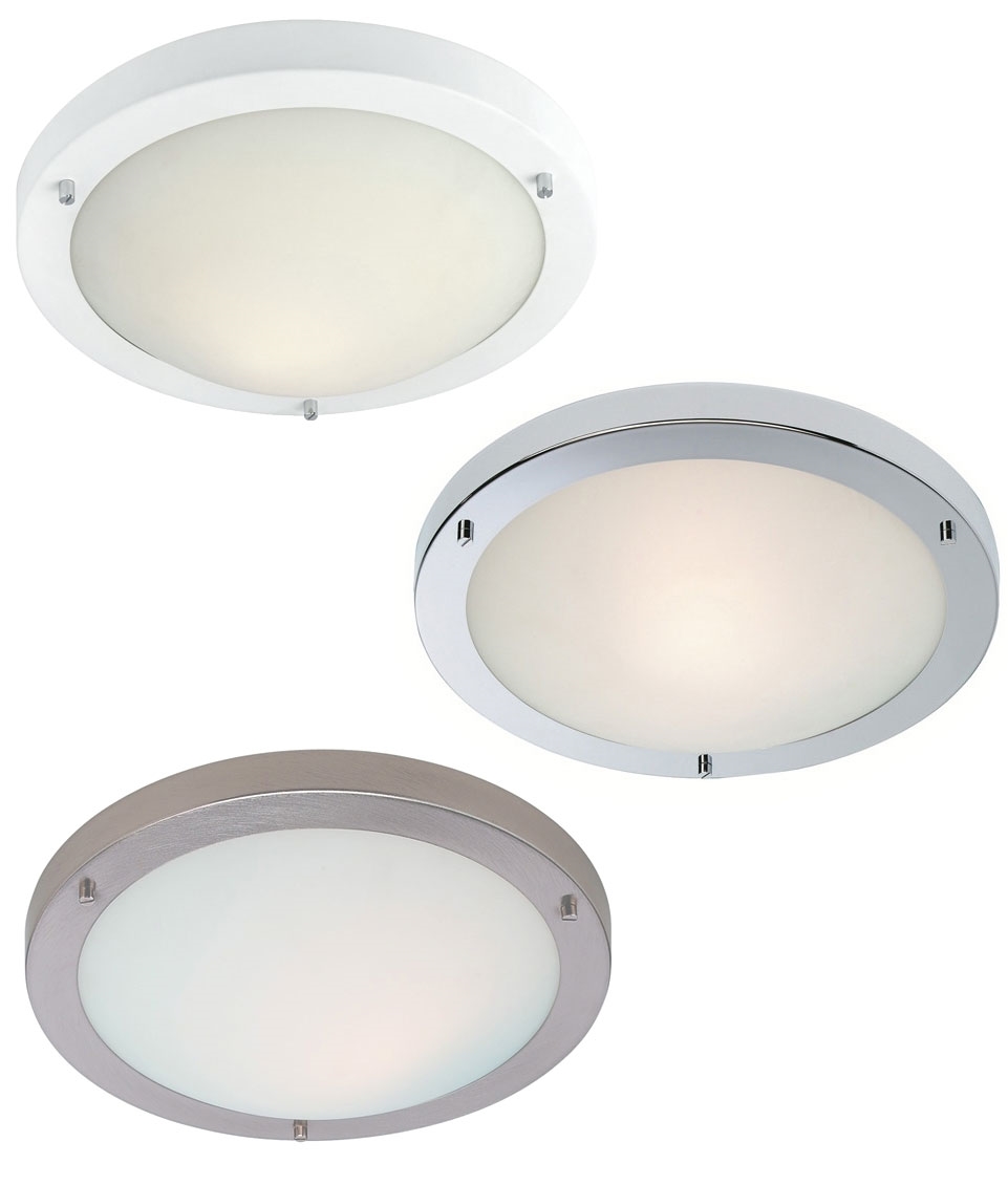 Round Flush Mounted Wall or Ceiling Light Diameter 31cm