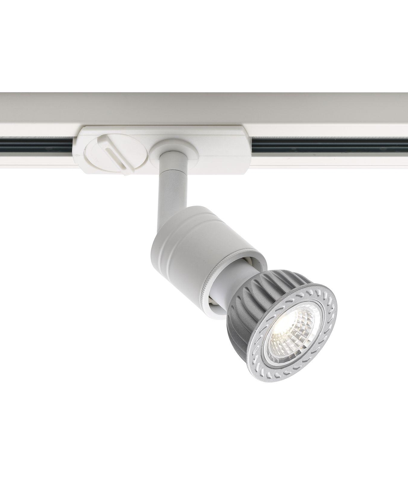 Simple Design Adjustable White GU10 Track Spotlight