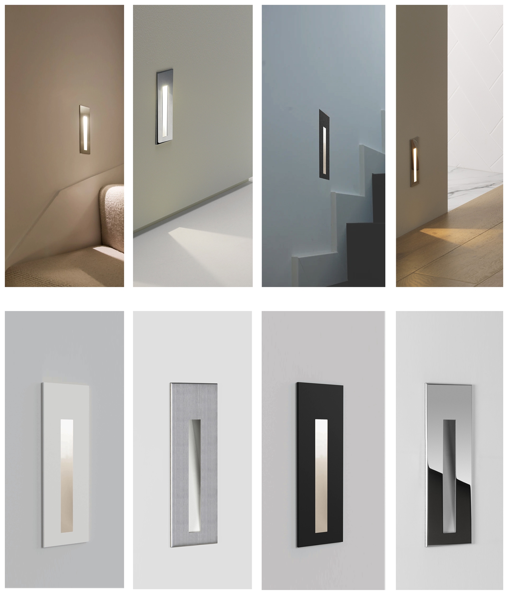 Mains waterproof LED steplight ideal for contemporary step washing ...