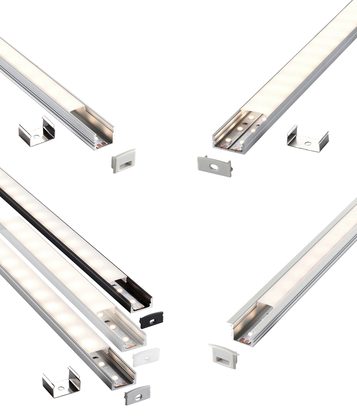 Standard Aluminium LED Tape Profiles - Perfect Lighting with Versatile ...