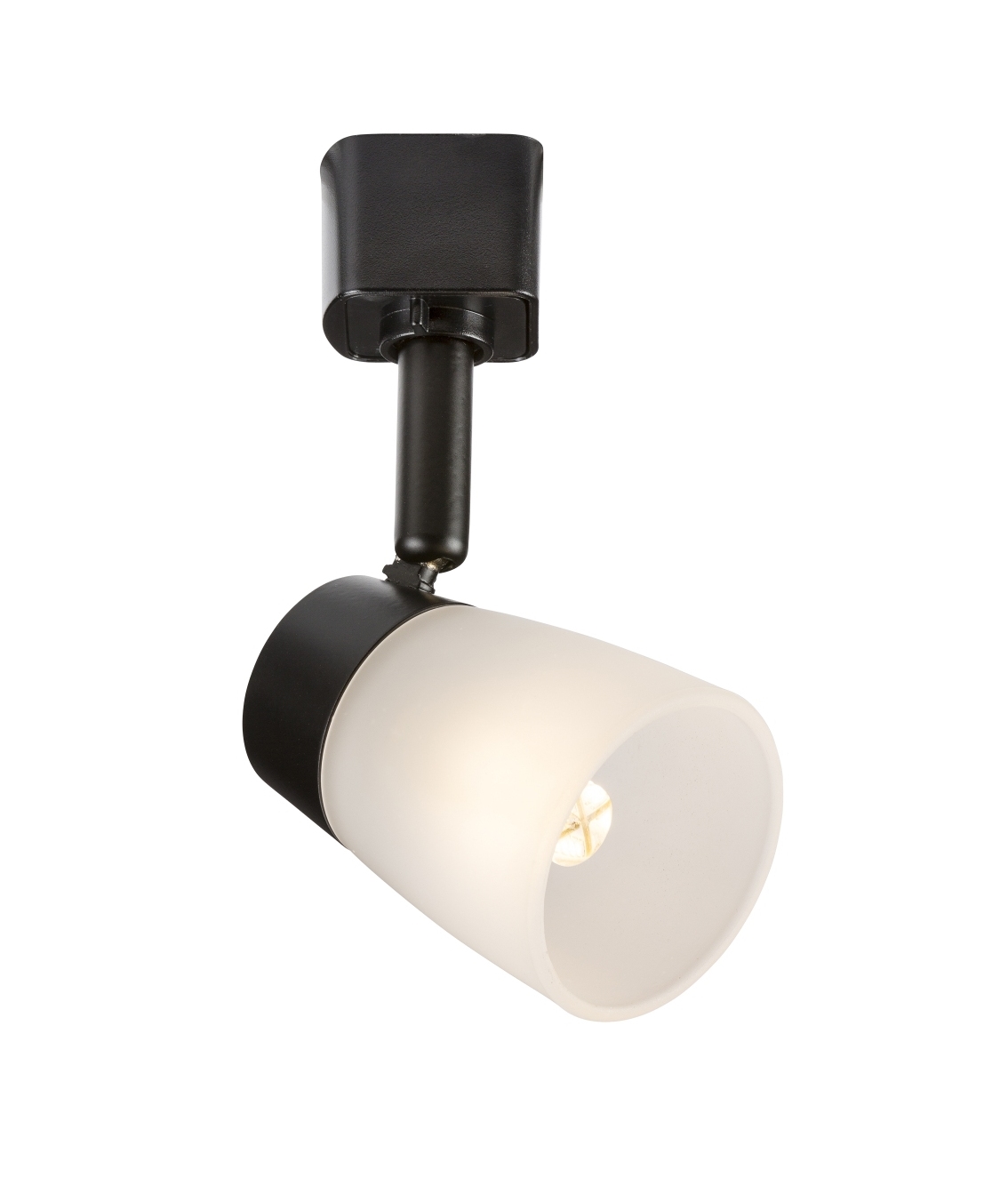 Stylish Adjustable Soft Light Frosted Glass Track Head