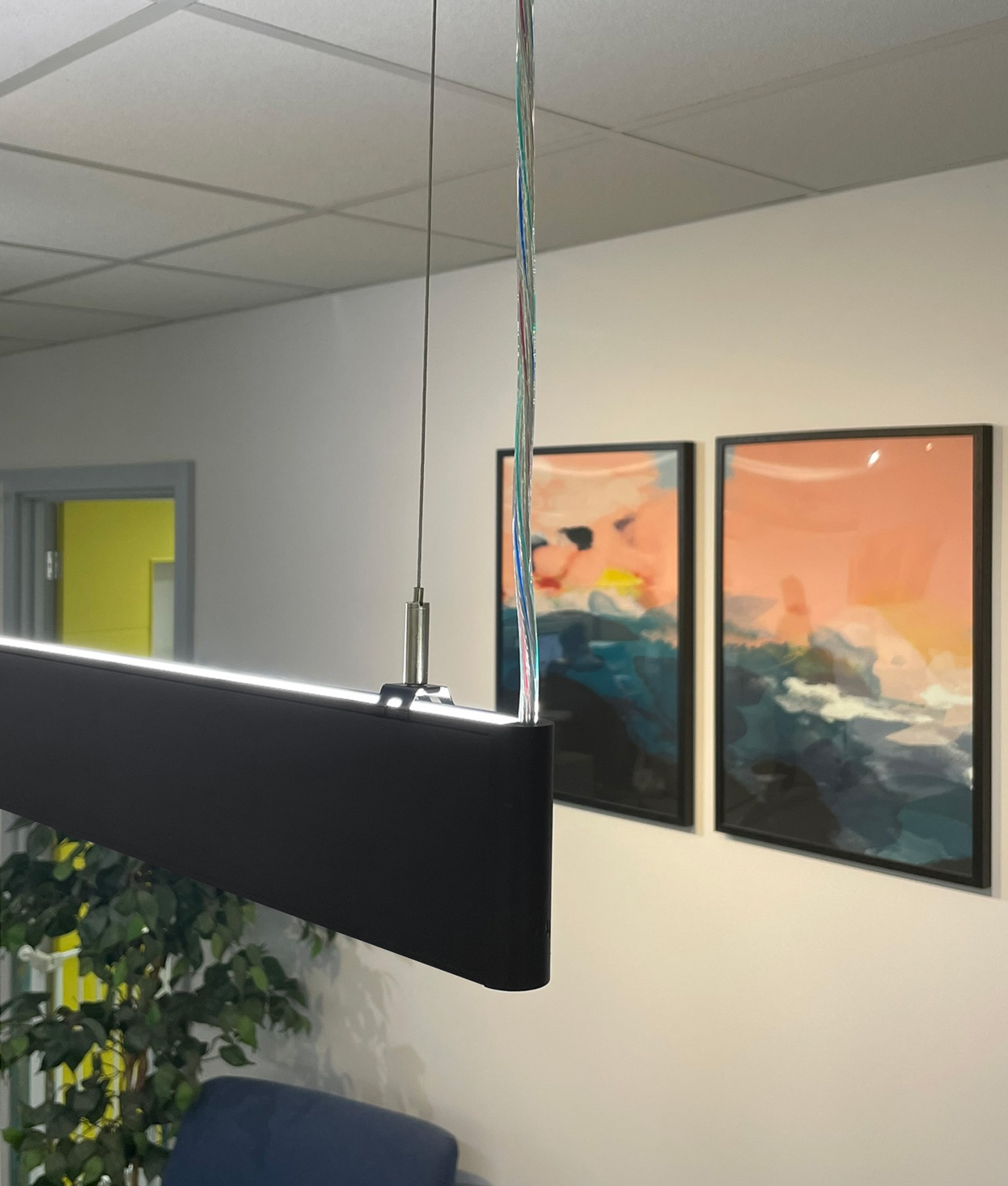 LED Sleek and Simple Suspended Linear Light