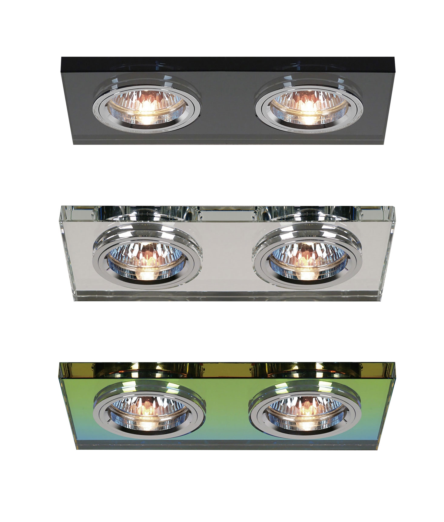 Twin Recessed Downlight with Crystal Glass - Excellent Value for High ...