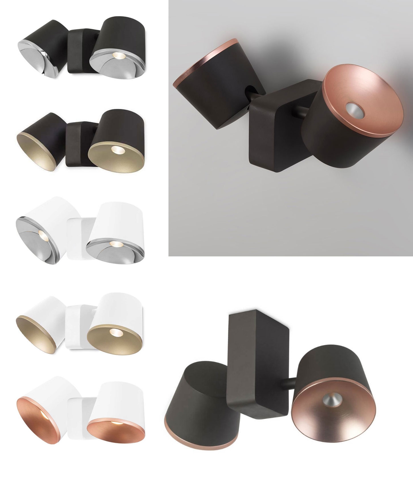 LED Adjustable Double Spotbar in 6 Colour Options