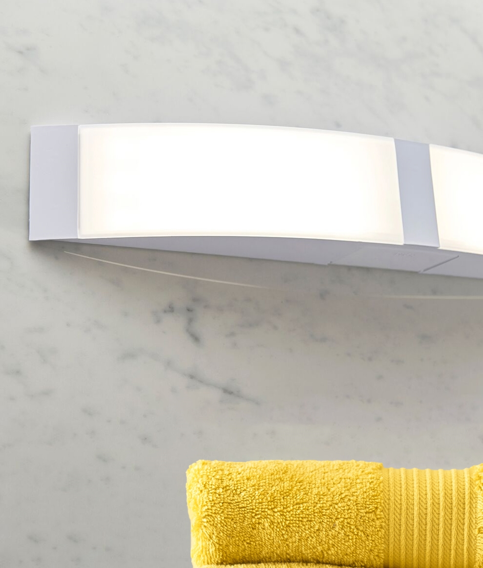 Chrome And Frosted Glass Shaver Light