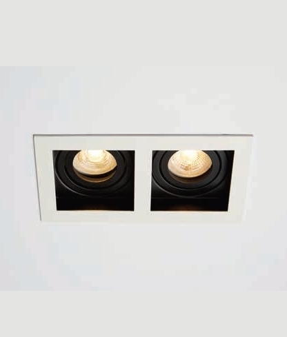 Adjustable Modular Downlights in White and White with Black