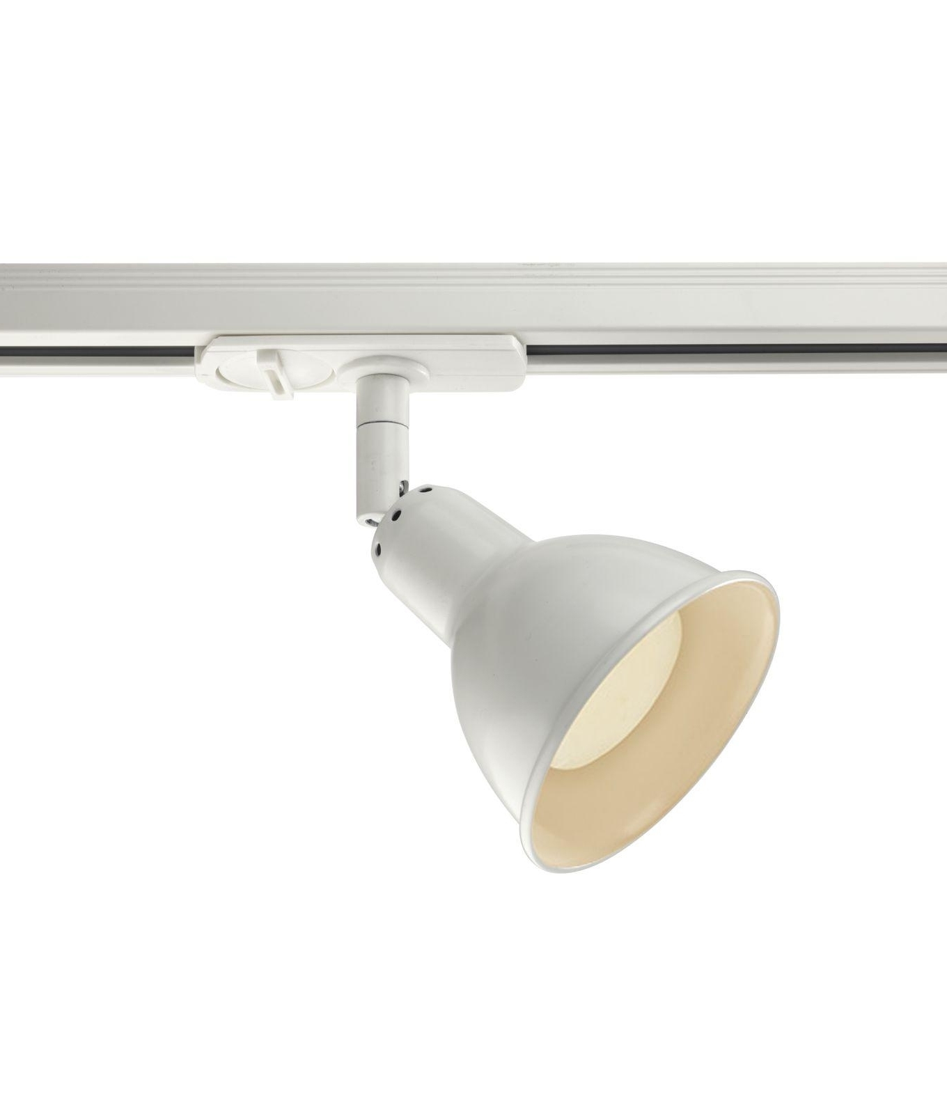 White or Black Industustrial Style Shade Track Head