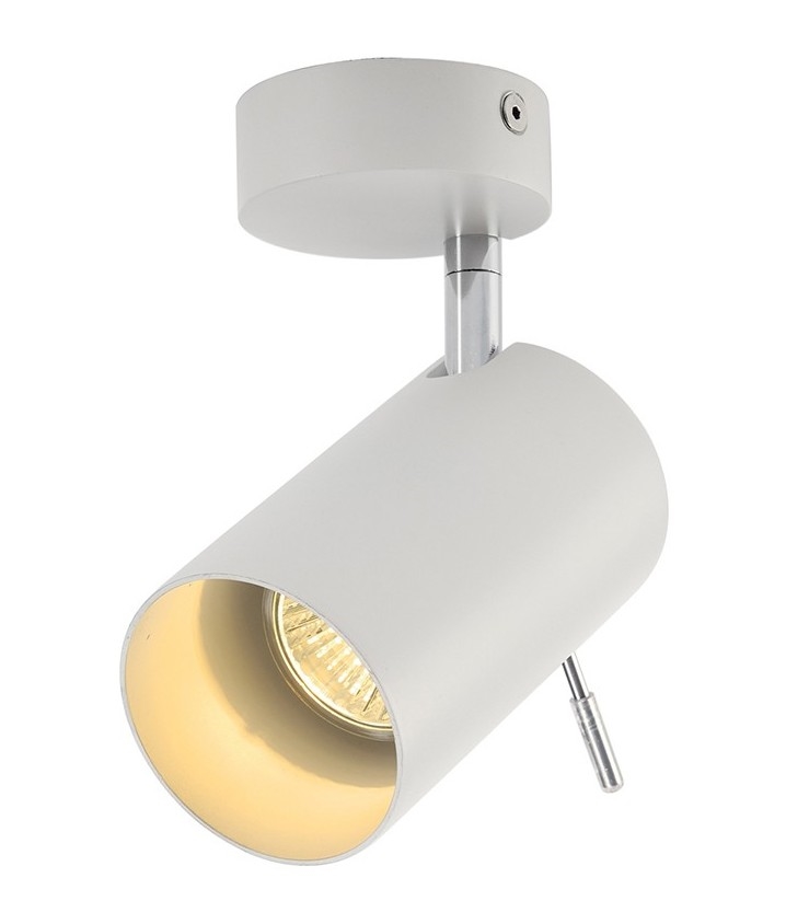 Single Tube Style Ceiling Spotlight for halogen or LED lamps