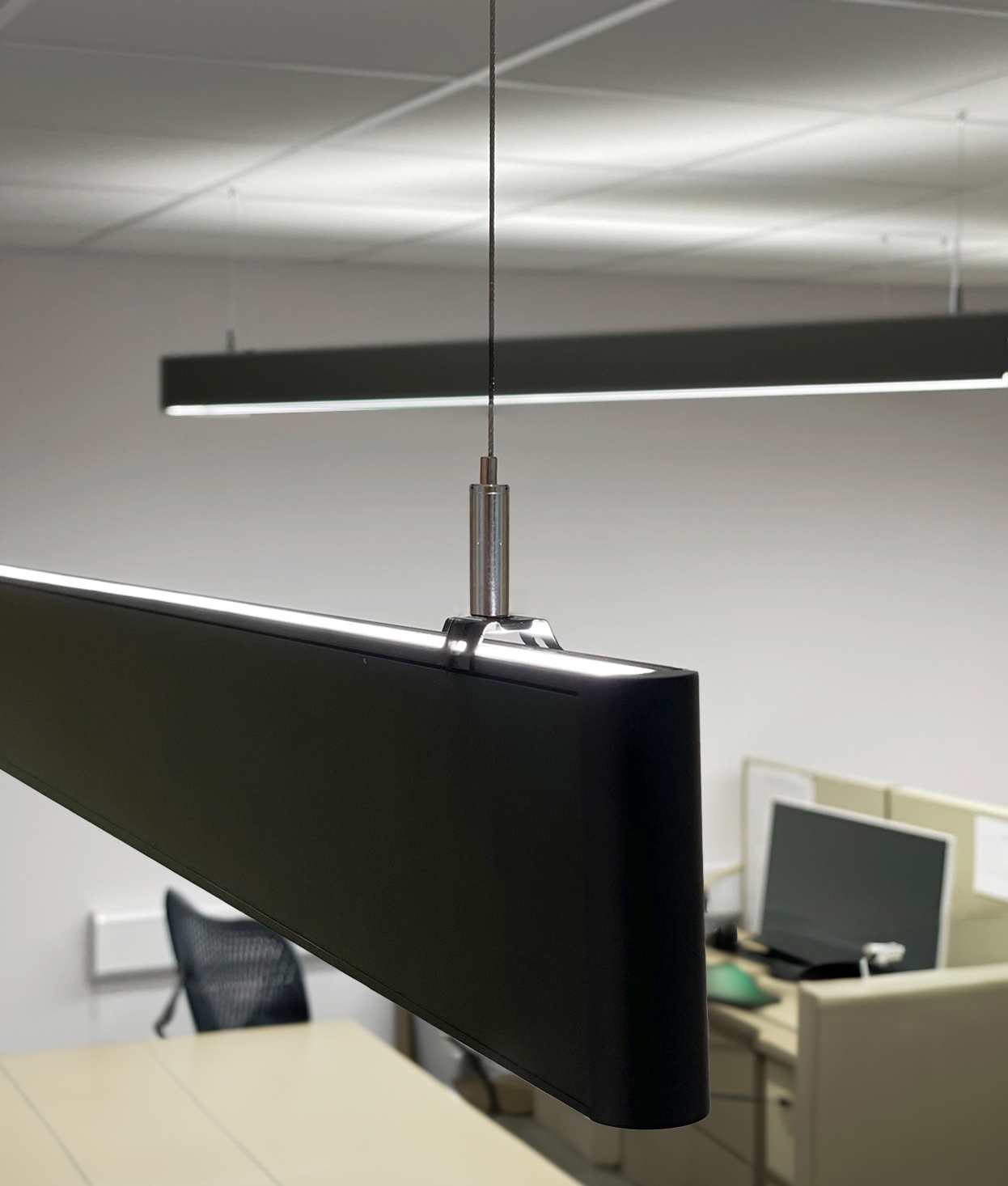 LED Sleek and Simple Suspended Linear Light