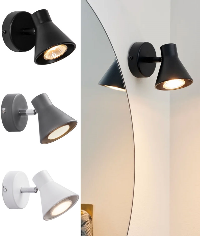 Adjustable Chunky Spotlight for GU10 Lamp - 3 Colours