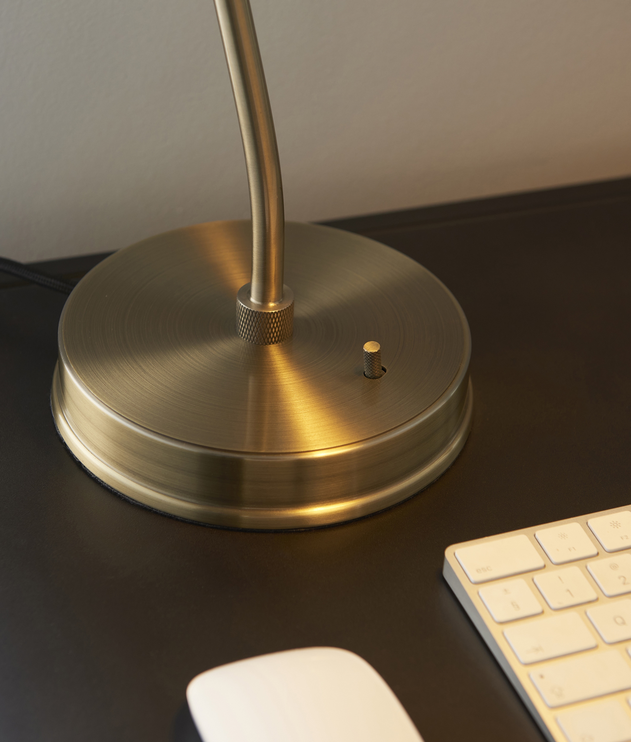 Vintage Table Task Spot Light With Domed Shade - 2 Finishes