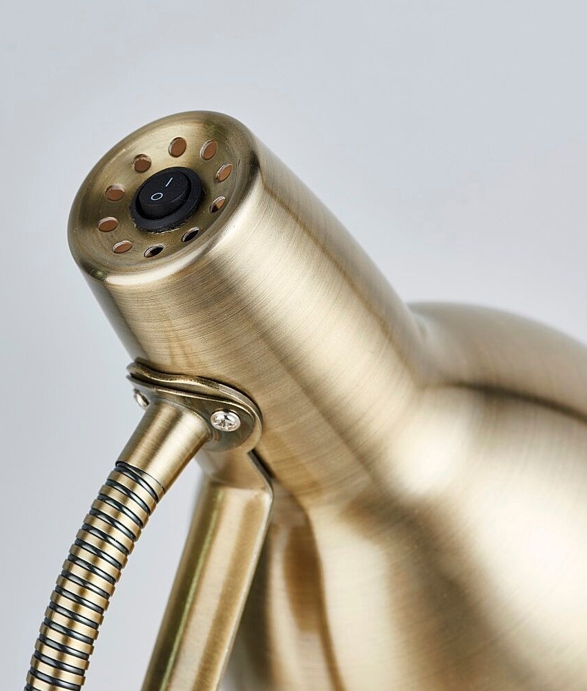 Classic Metal Domed Adjustable Reading Task Lamp - 2 Finishes