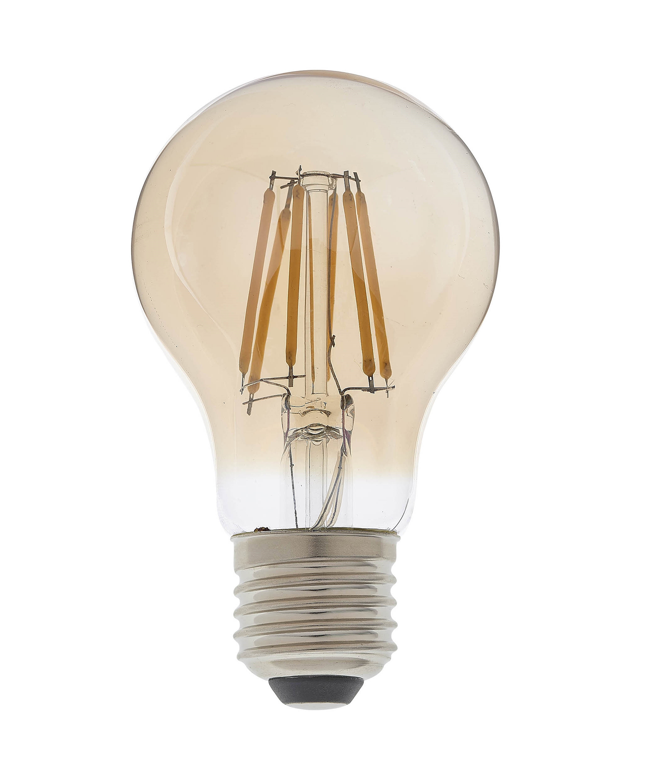 6 Watt E27 Dimmable LED Filament Lamp - Amber or Clear Glass