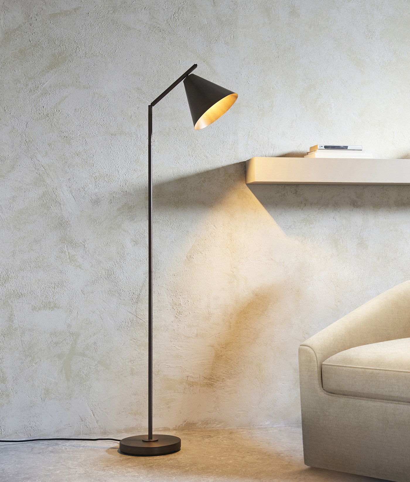 Highly Adjustable Cone Shaded Floor Lamp - 2 Options