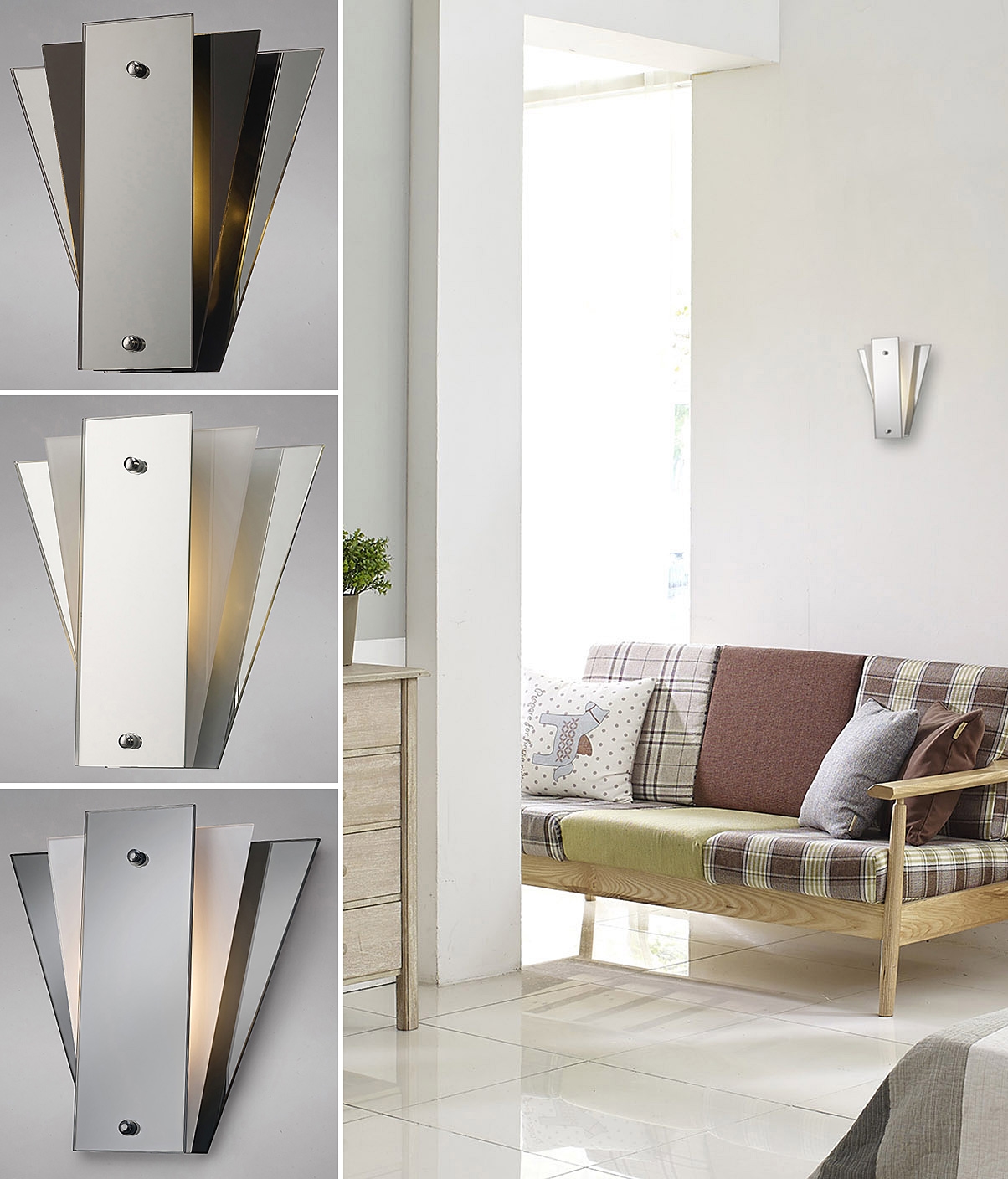 Fan Design Wall Light - Classic Art Deco Wall Sconce