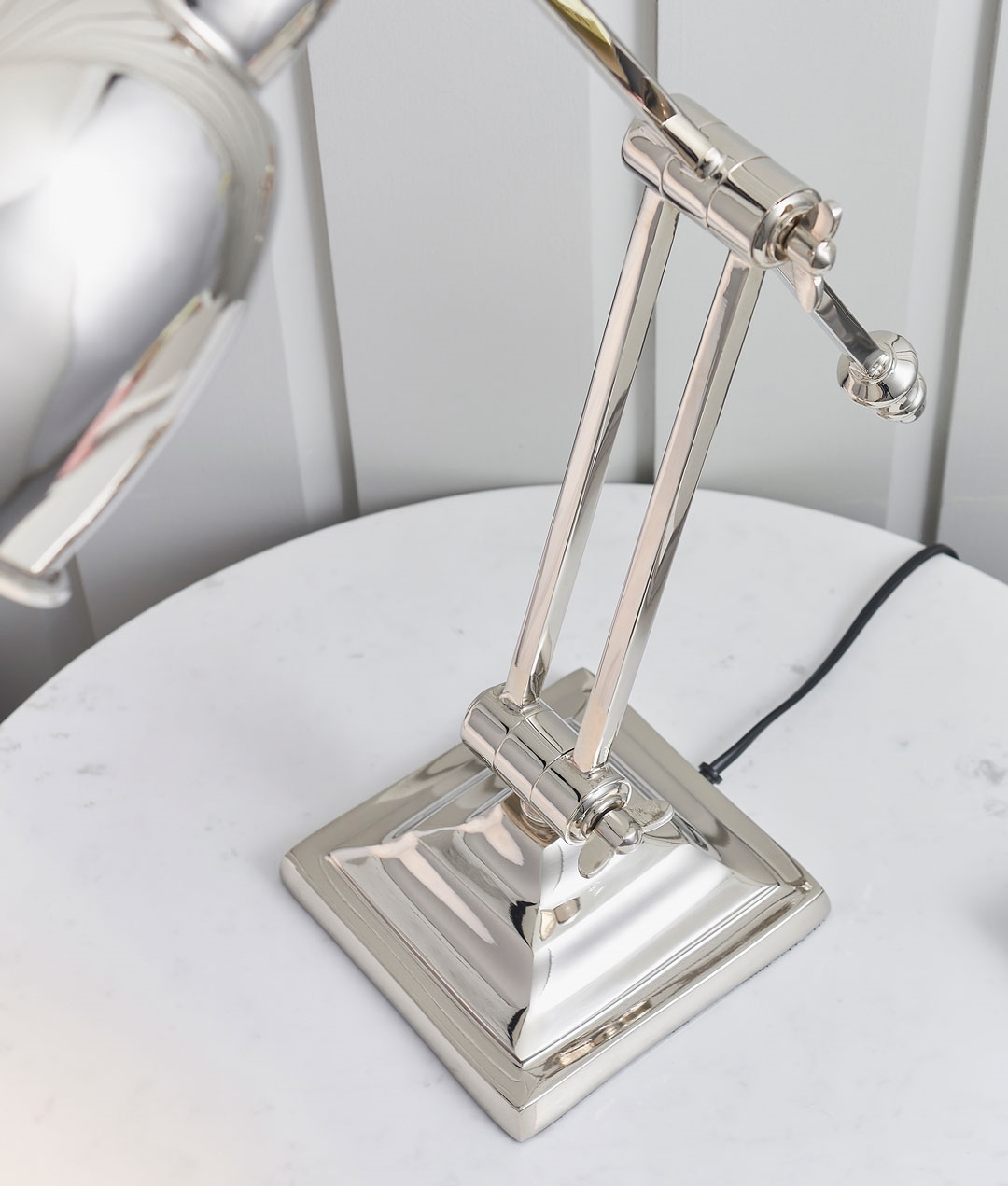 Polished Nickel Adjustable Desk Table Light