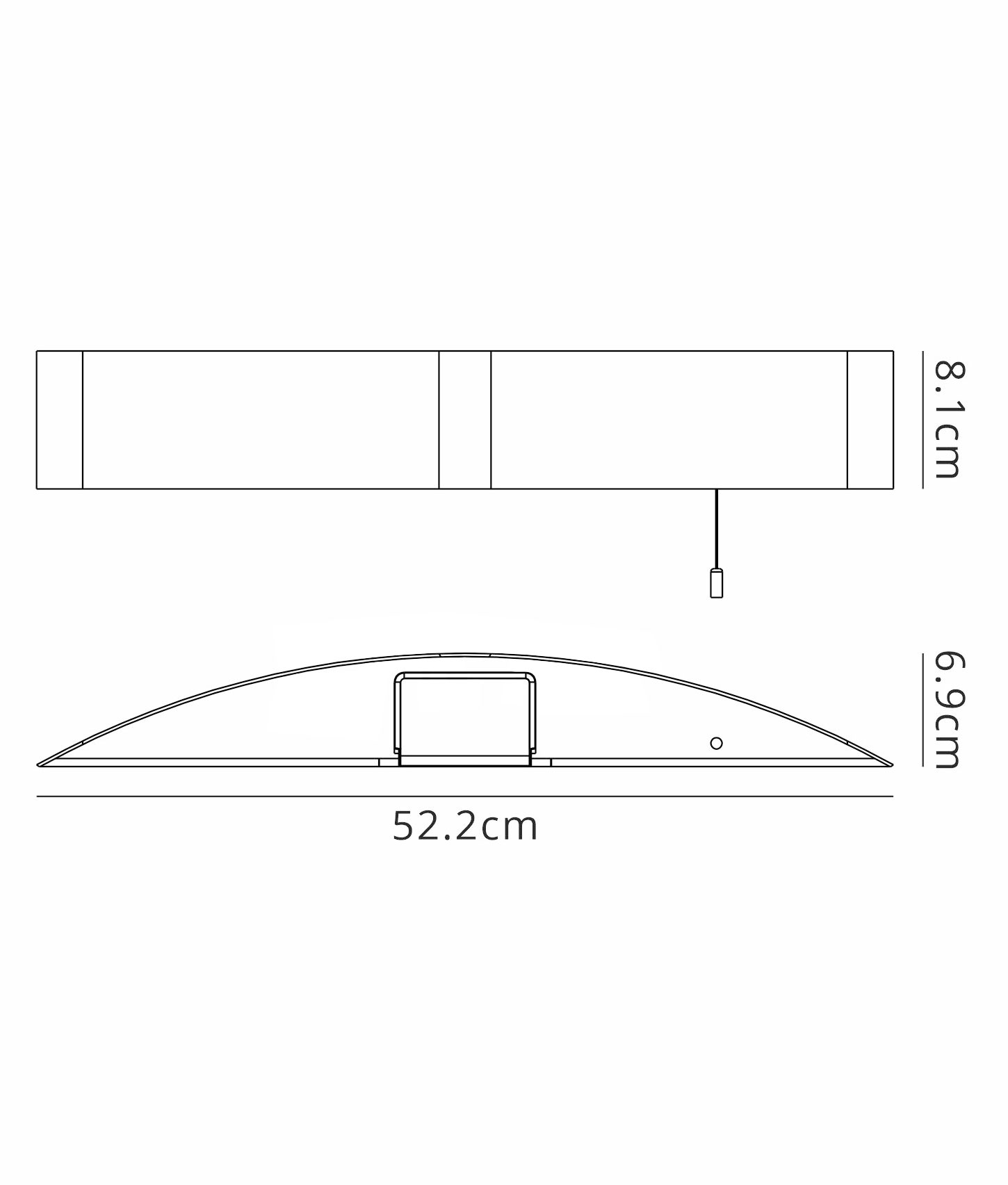 Budget-priced Slim LED Shaver Light with Dual Voltage Socket