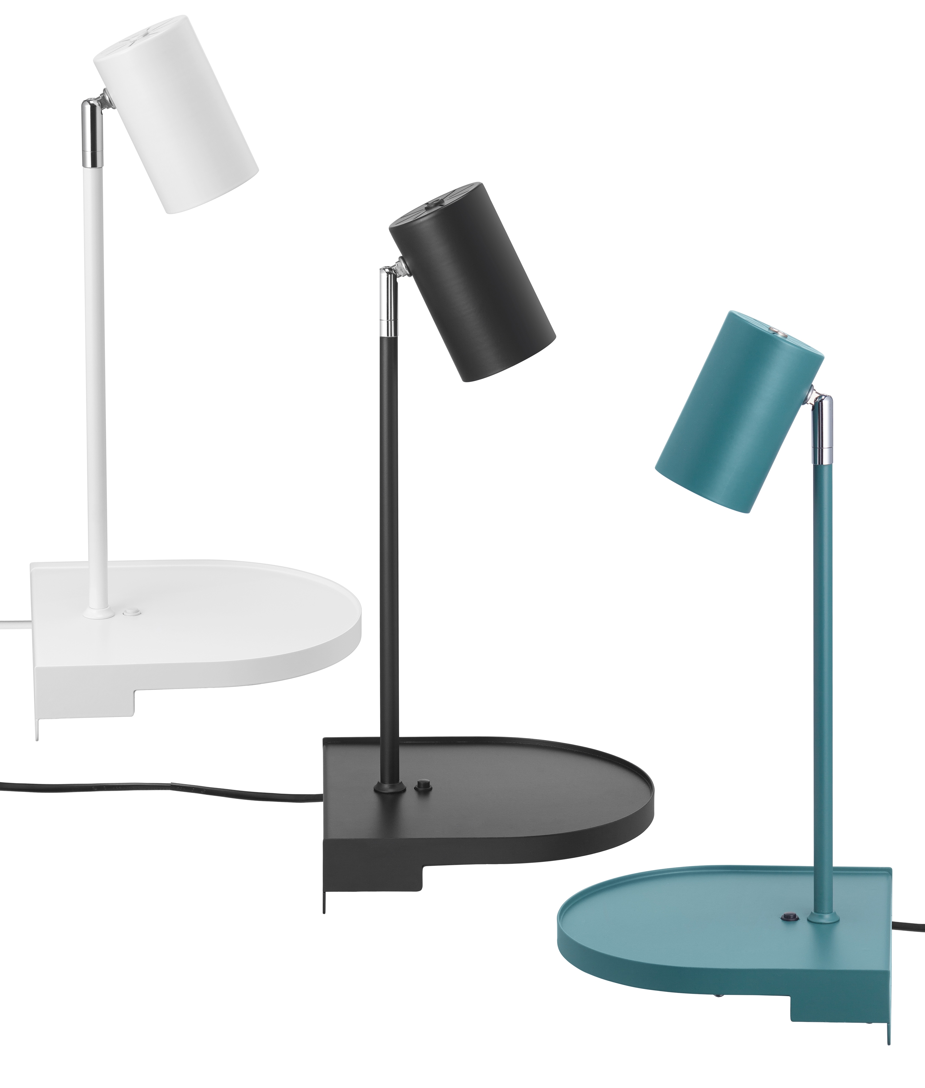 Wall Light with Integrated Shelf and USB Sockets - 3 Colours